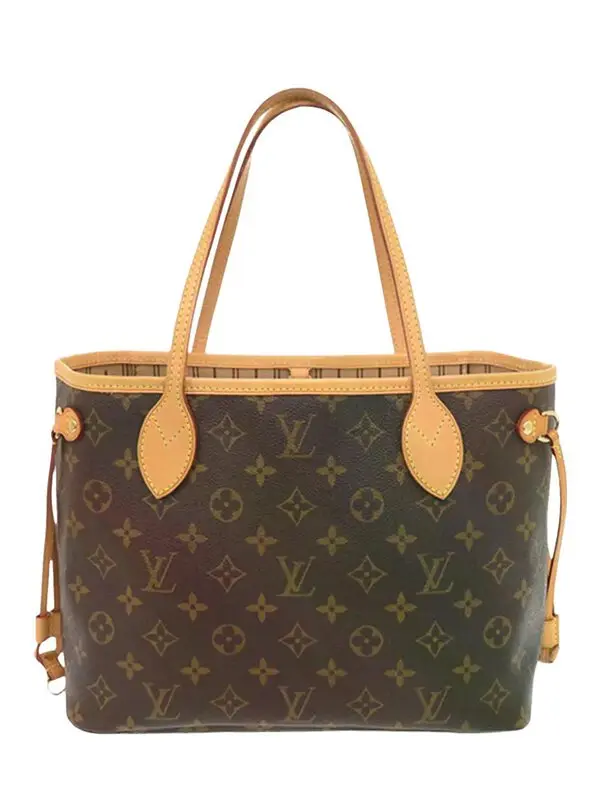 LOUIS VUITTON Monogram Neverfull Pm Tote Bag - Brown