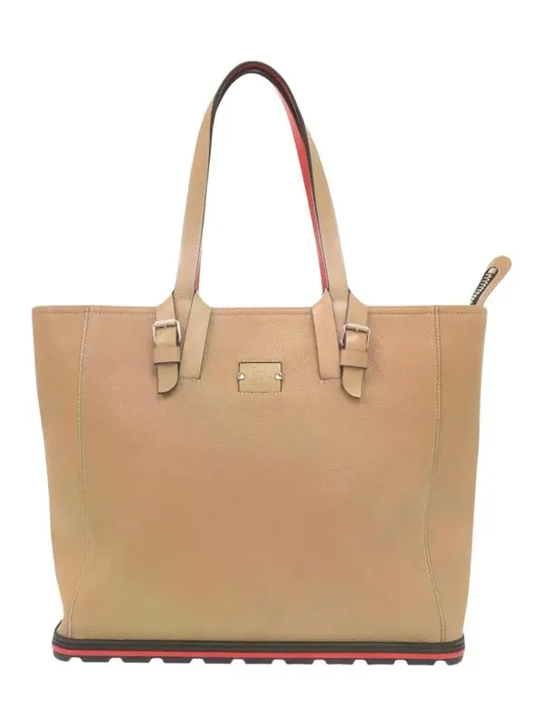 CHRISTIAN LOUBOUTIN Leather Kabiker Tote Bag - Neutrals