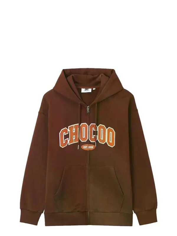 CHOCOOLATE Logo-detail Zip-up Sweatshirt - Brown