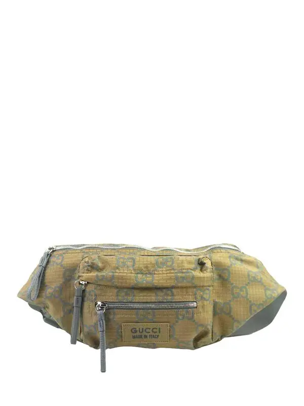Gucci Ripstop Nylon Belt Bag - Brown