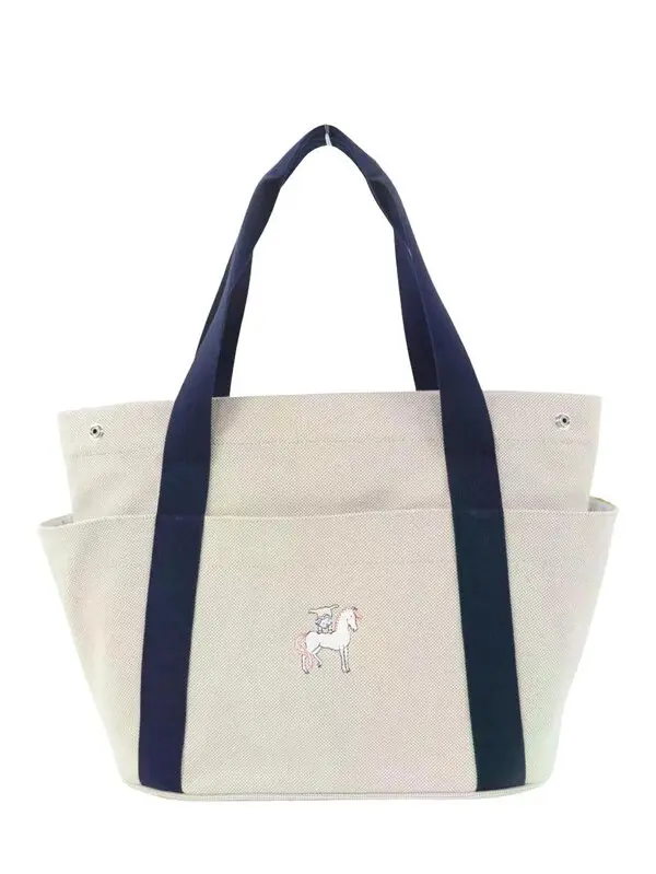 Hermès Toile Cabriole Nappy Bag Tote Bag - Blue