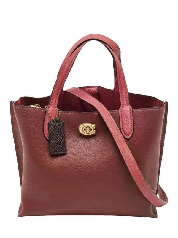 COACH VINTAGE Willow Turn-lock Tote Bag - Red