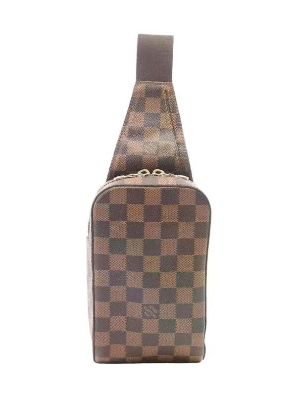 LOUIS VUITTON Damier Ebene Geronimos Sling Bag - Brown