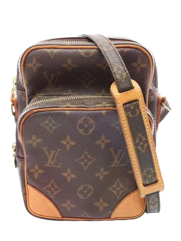 LOUIS VUITTON Monogram Canvas Shoulder Bag - Brown