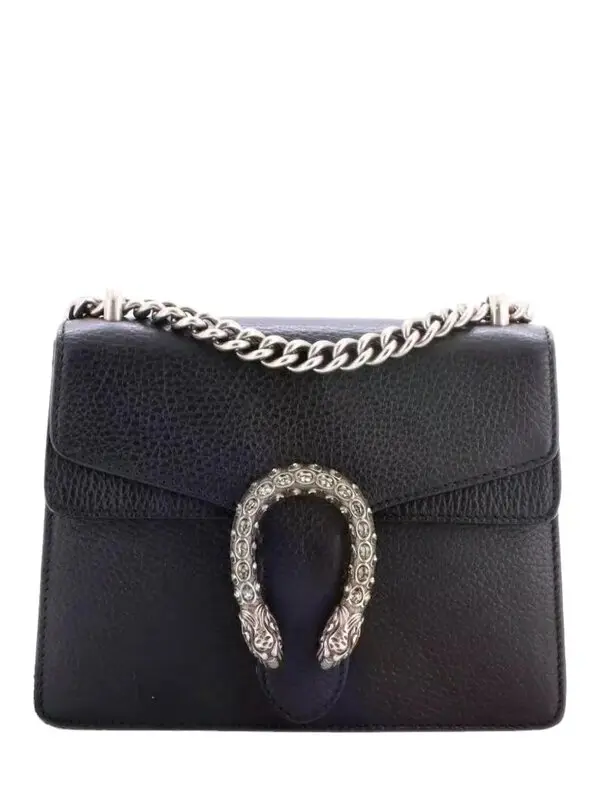 Gucci Dionysus Bag Leather Mini Cross Body Bag - Black