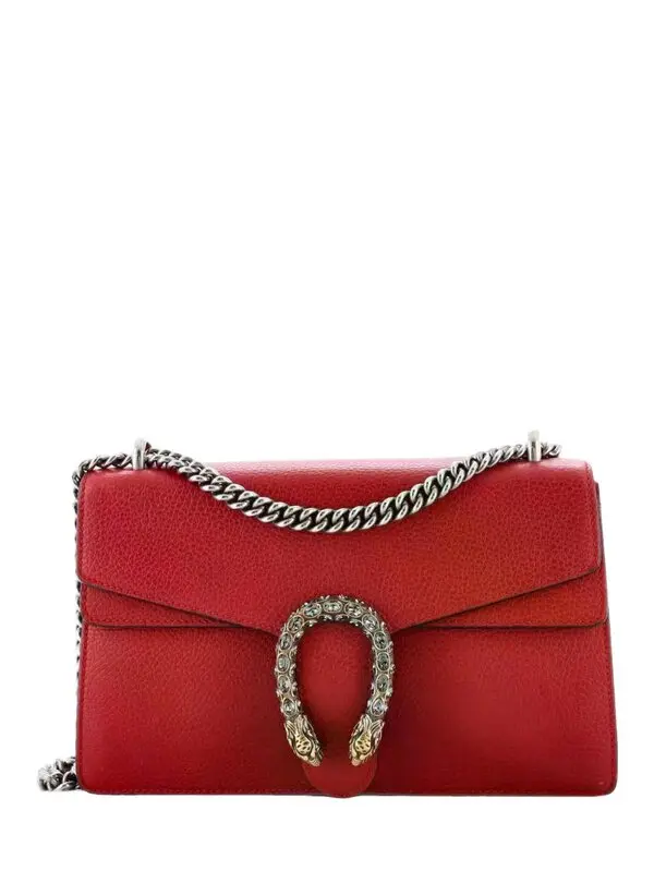 Gucci Dionysus Leather Small Shoulder Bag - Red