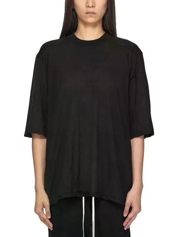 Rick Owens Seam-detail Longline T-shirt - Black