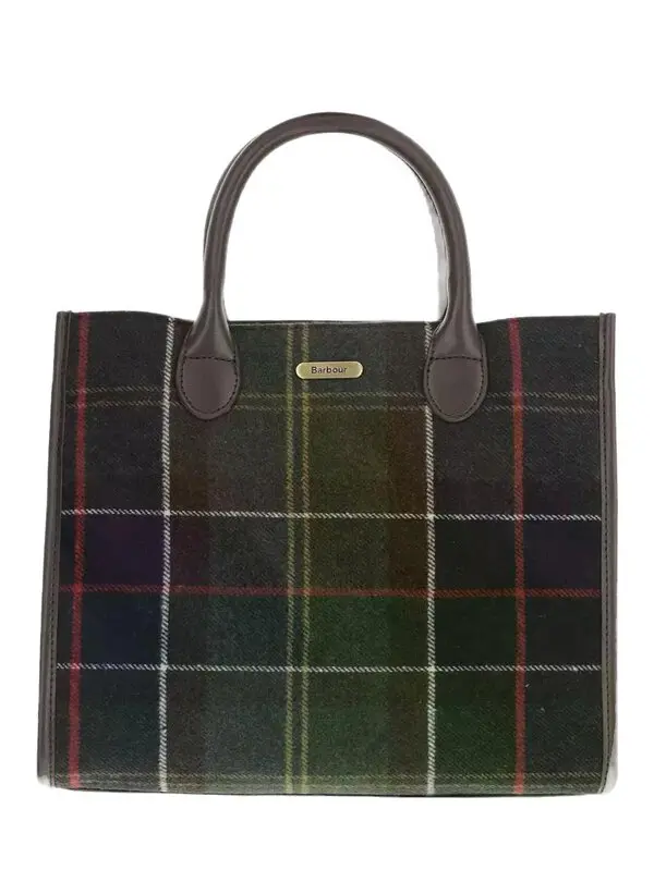 Barbour Barrhill Tartan Check-pattern Tote Bag - Green