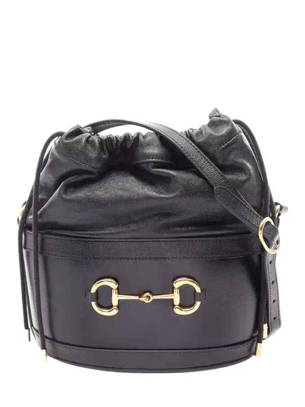 Gucci Horsebit Bucket Bag - Black