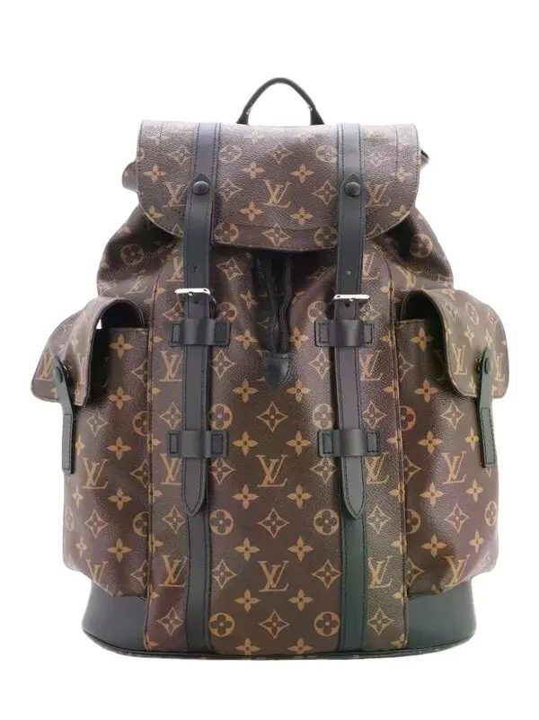 LOUIS VUITTON Christopher Macassar Monogram Canvas Mm Backpack - Brown