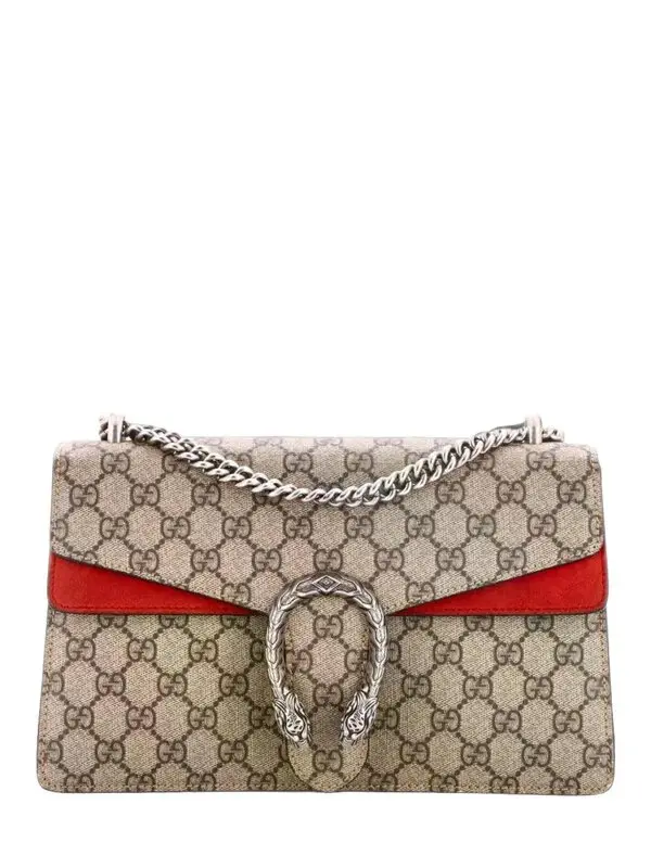 Gucci Dionysus Bag Gg Coated Canvas Small Shoulder Bag - Red