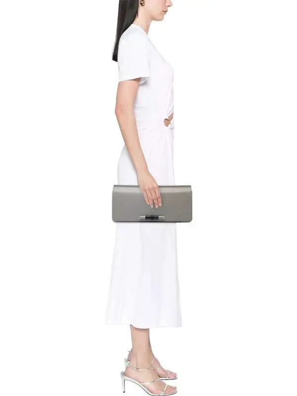 Gucci 2016-2026 Calfskin Lady Bamboo Clutch Bag - Grey