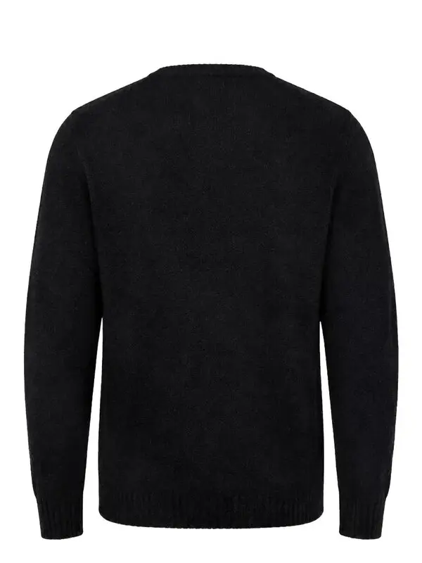 FILIPPO DE LAURENTIIS Crew-neck Knitted Sweater - Black