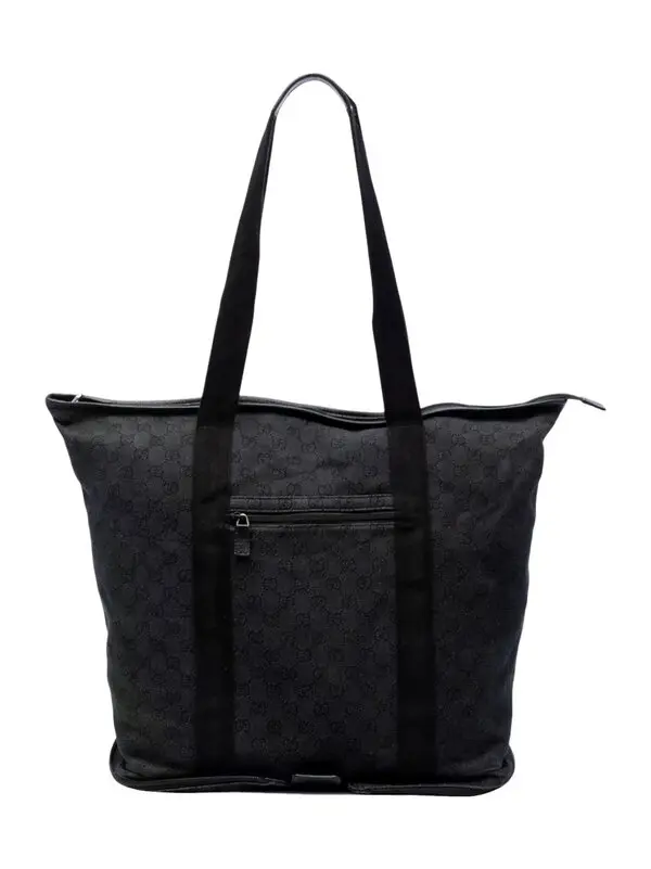 Gucci Gg Denim Tote Bag - Black