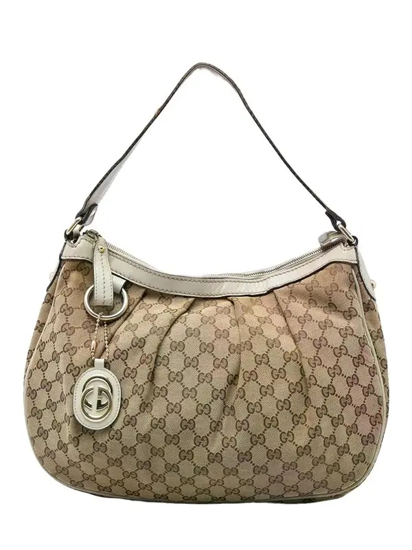 Gucci Gg Canvas Sukey Shoulder Bag - Neutrals