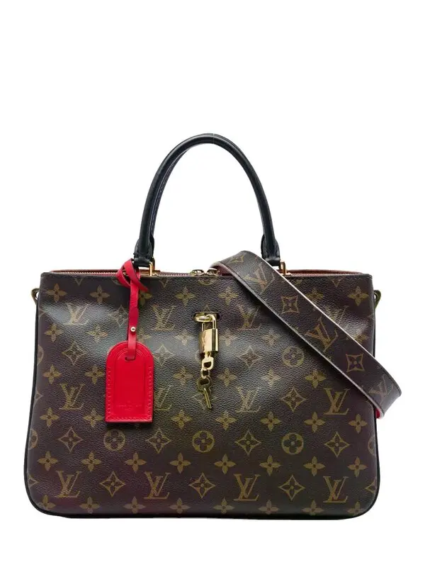 LOUIS VUITTON 2018 Monogram Millefeuille Satchel - Brown