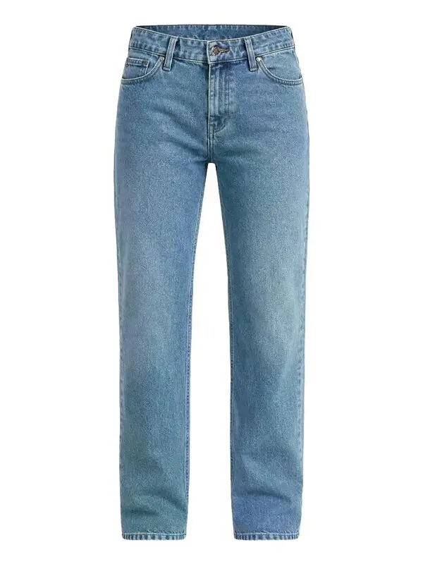 Michael Kors Finn Faded-effect Straight-leg Jeans - Blue