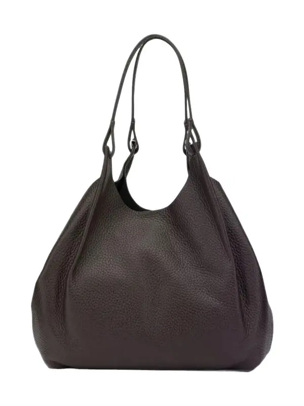 GIANNI CHIARINI Grained-leather Tote Bag - Brown