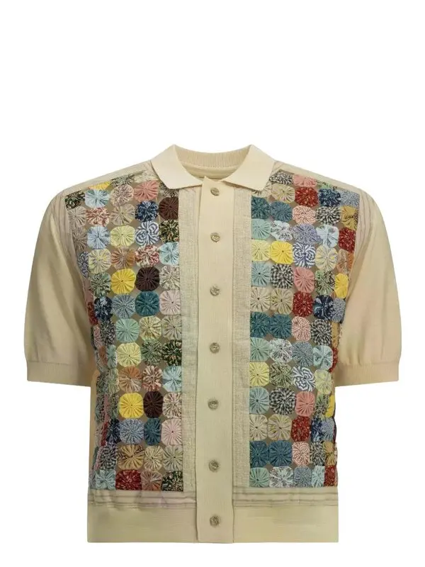 Kapital X Yo-yo Patchwork Shirt - Neutrals