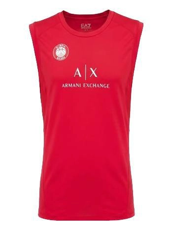 EA7 Tank Top Size Polyamide, Elastane - Red