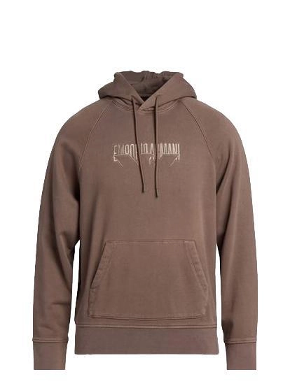 Emporio Armani Sweatshirt Taupe Size Cotton - Grey