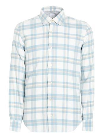 Eleventy Shirt Sky Size Cotton - Blue