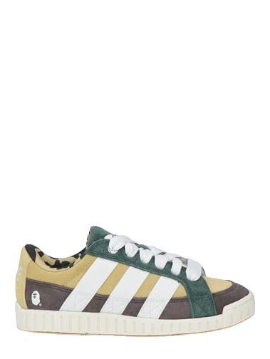 ADIDAS ORIGINALS X BAPE Suede Leather And Textile Low-top Sneakers - Yellow