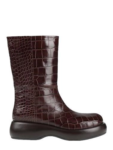 Rodo Dark Leather Ankle Boots - Brown
