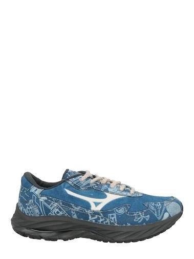 Mizuno Wave Rider Beta Sneakers Size Leather, Textile Fibers - Navy