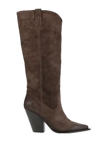 Elena Iachi Suede Cowboy Boots - Brown