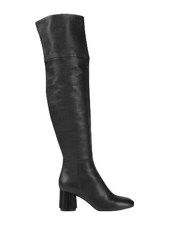 Agl Leather Over-the-knee Boots - Black