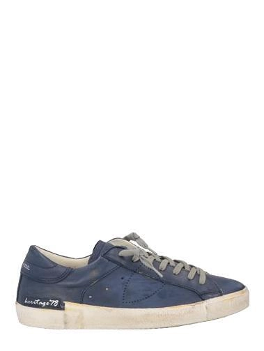 Philippe Model Leather Low-top Sneakers - Blue