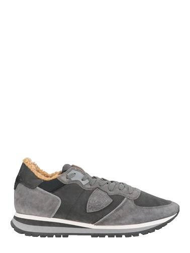 Philippe Model Sneakers Size Leather, Textile Fibers - Grey