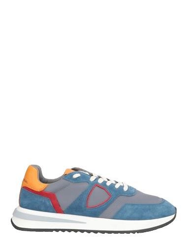 Philippe Model Leather And Textile Low-top Sneakers - Blue