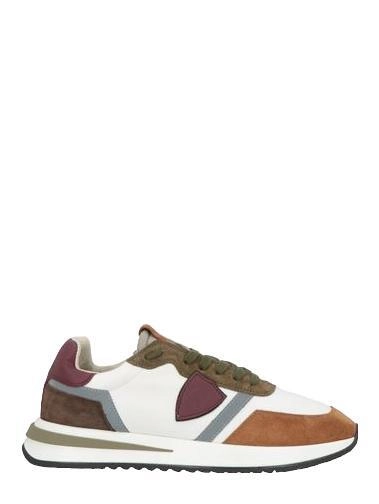 Philippe Model Leather And Textile Low-top Sneakers - Brown
