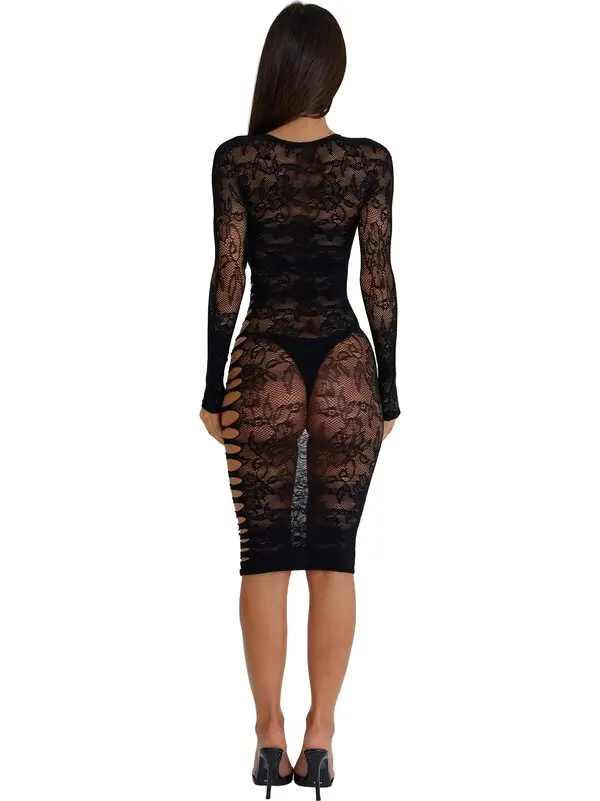 OUTCAST Linzi Midi Dress - Black