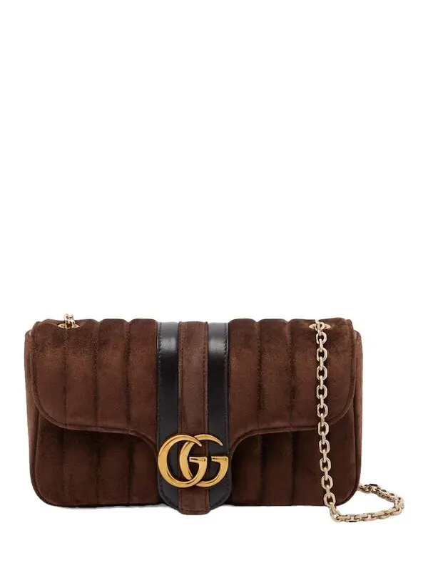 Gucci Gg Marmont Small Shoulder Bag - Brown
