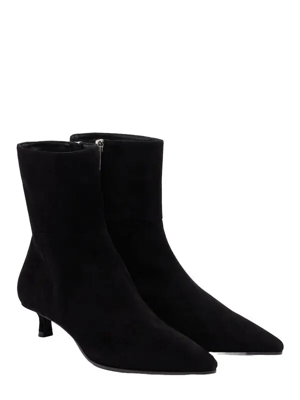 JIMMY CHOO Lory Suede Ankle Boots - Black