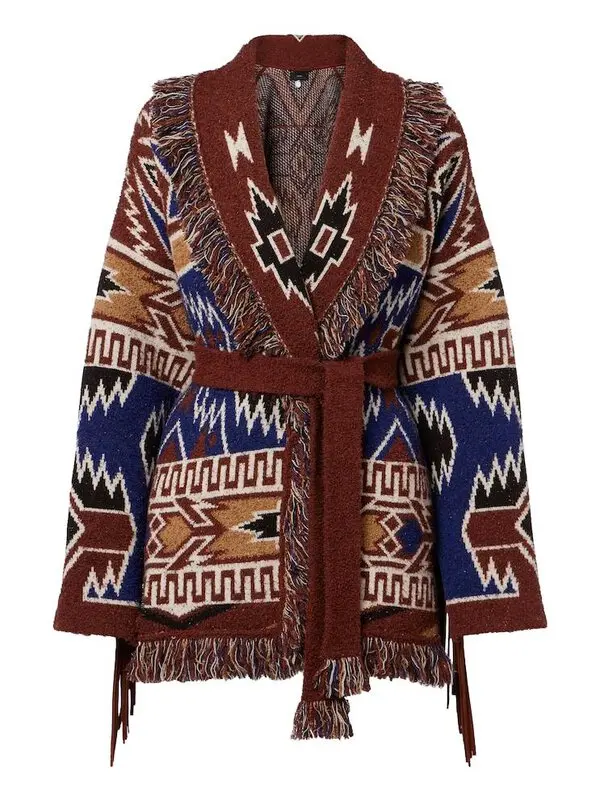 Alanui Amazing Journey Wool-blend Cardigan - Multicoloured
