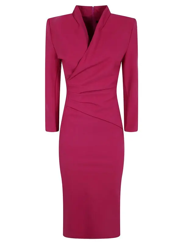 Chiara Boni La Petite Robe Long Sleeve Demei Dress - Pink