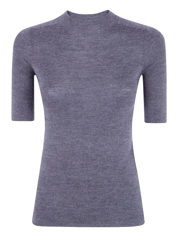 JC SOPHIE Short Sleeves Piccolo Sweater - Gray
