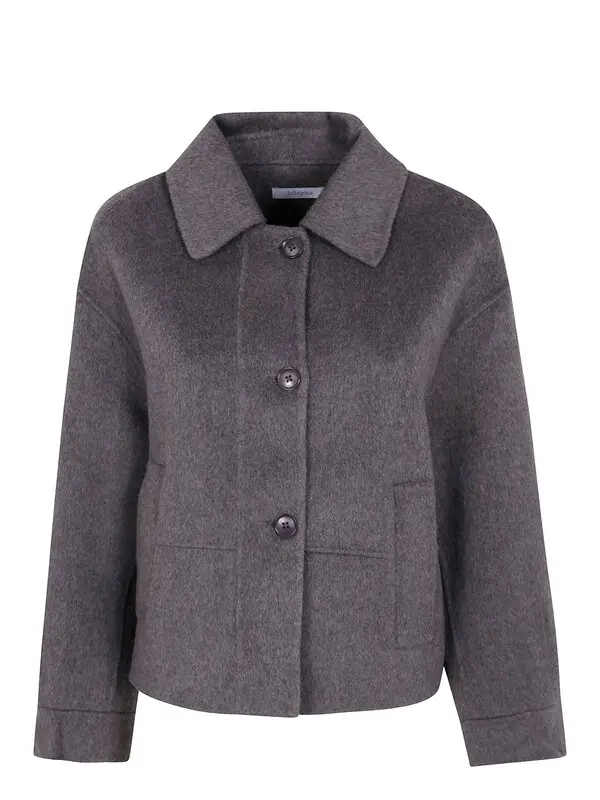 JC SOPHIE Jacket Wool "palm - Brown