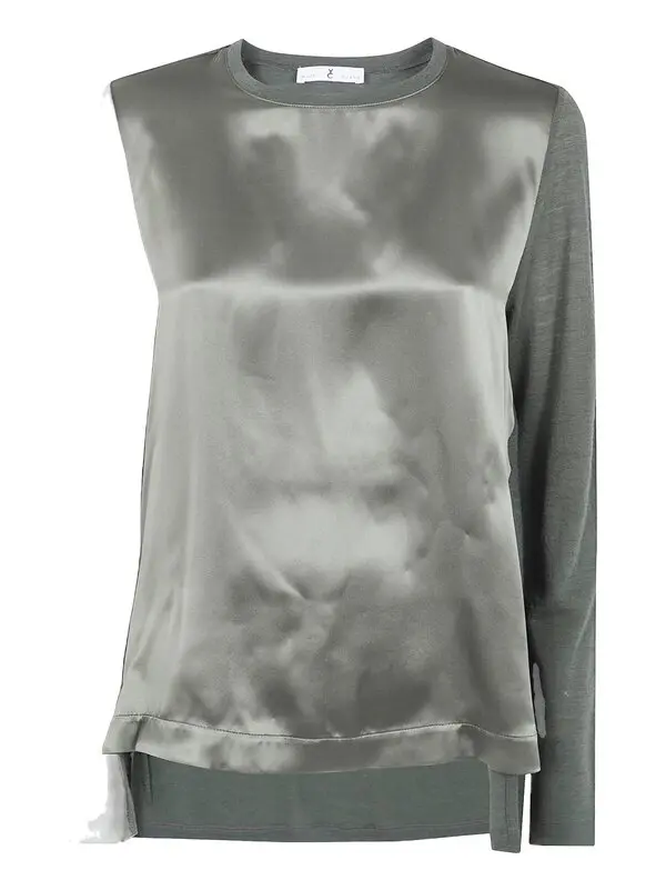WHYCI Military Wool Round Neck T-shirt - Green