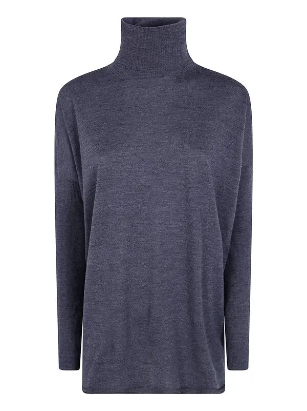 GENTRYPORTOFINO Wool-silk Blend Sweater - Gray