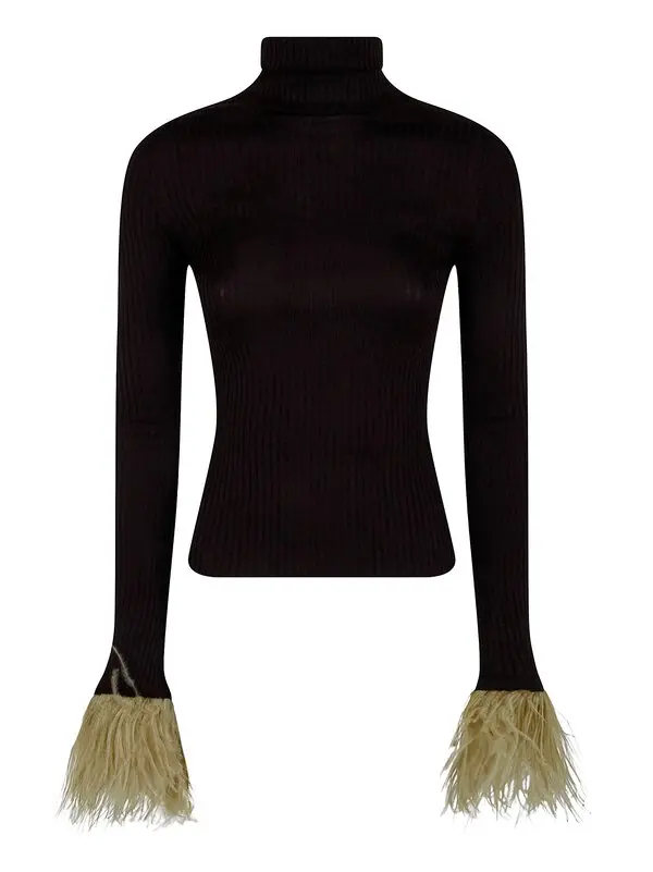 La DoubleJ Cashmere High Kick Pullover - Brown