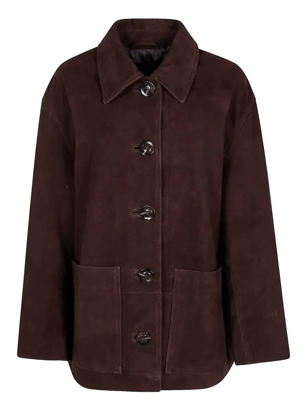 Soeur Goat Skin Vincenzo Jacket - Brown