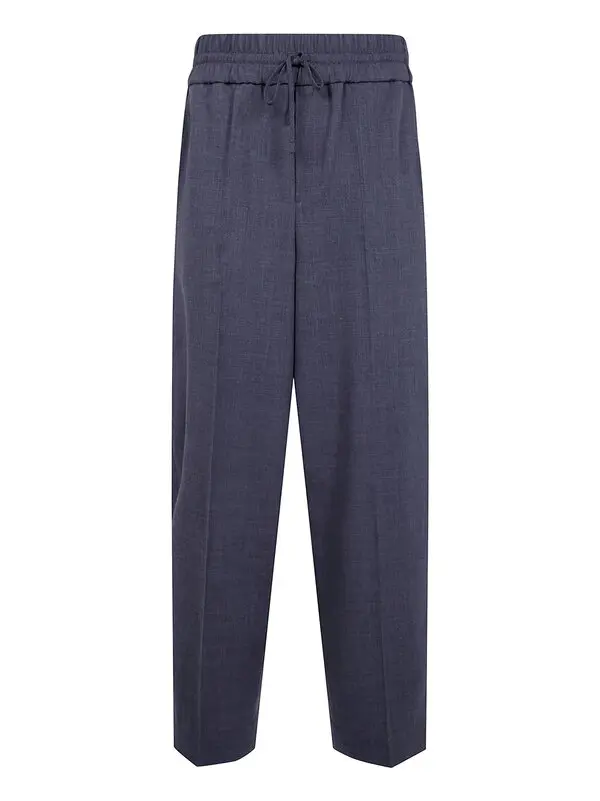 AMI Paris Virgin Wool Trousers - Gray