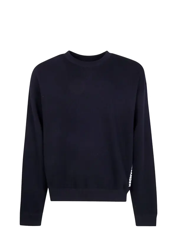 JIL SANDER Cotton Printed Sweatshirt - Black