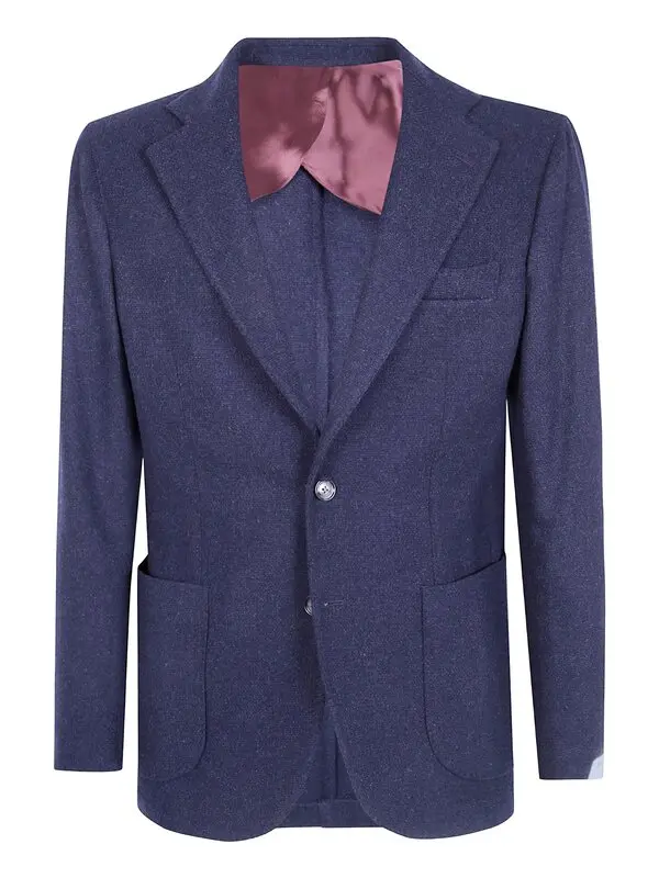BARBA NAPOLI Jacket Single Breasted "bactive - Blue