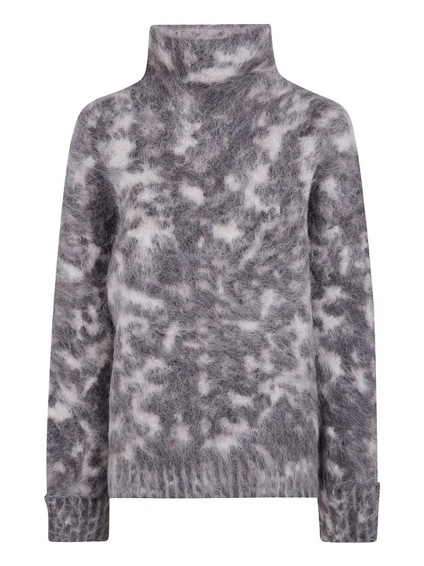JOSEPH Sweater Oversize "esme" Fluffy Alpaca - Brown